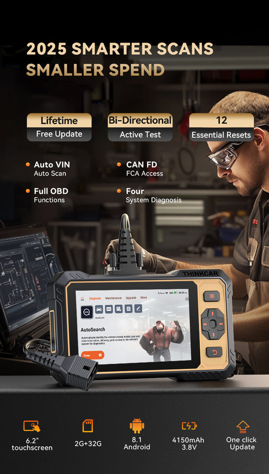 Thinkscan 662 Bi-Directional Free Lifetime Upgrade Scan Tool – THINKCAR