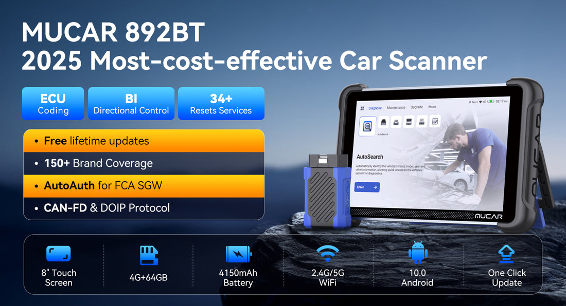 2025 MUCAR 892BT AUTOMOTIVE SCANNER LIFETIME FREE – THINKCAR
