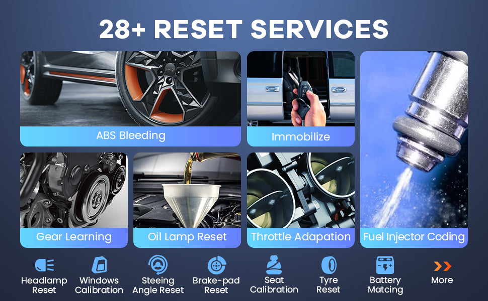 MUCAR VO6 OBD2 All-System Diagnostic Scan Tool, 28 Resets Car Scanner ...