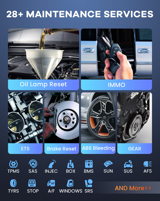 MUCAR VO6 OBD2 All-System Diagnostic Scan Tool, 28 Resets Car Scanner ...