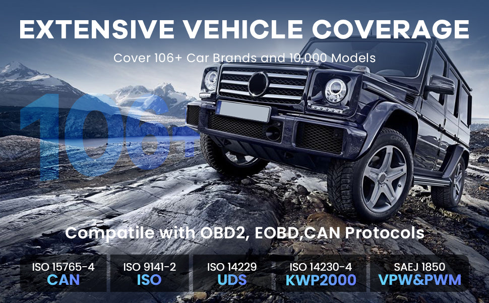 MUCAR VO6 OBD2 All-System Diagnostic Scan Tool, 28 Resets Car Scanner ...