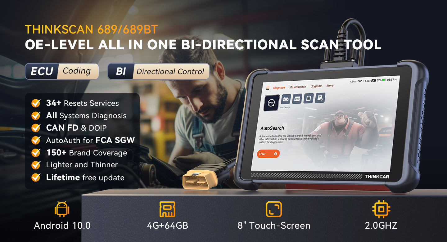 THINKCAR THINKSCAN 689 PROFESSIONAL AUTO SCAN TOOL LIFETIME FREE