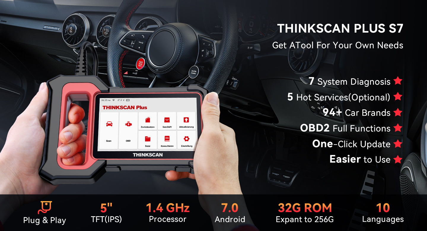 THINKSCAN PLUS S7 S4 5 Special Services Options Car Scanner – THINKCAR
