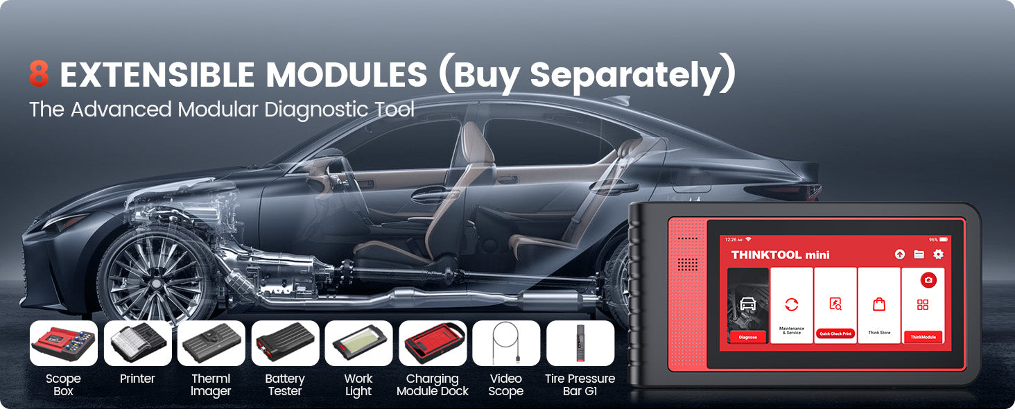 Thinktool Mini OEM Full System Diagnostic Scan Tool, 28+ Resets – THINKCAR