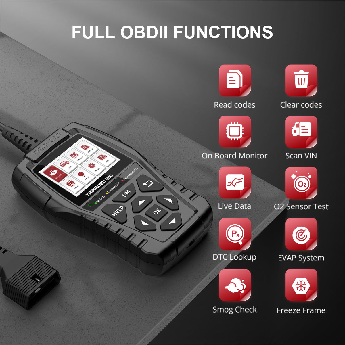 THINKCAR Thinkobd 500 OBD2 Scanner Check Engine Code Reader