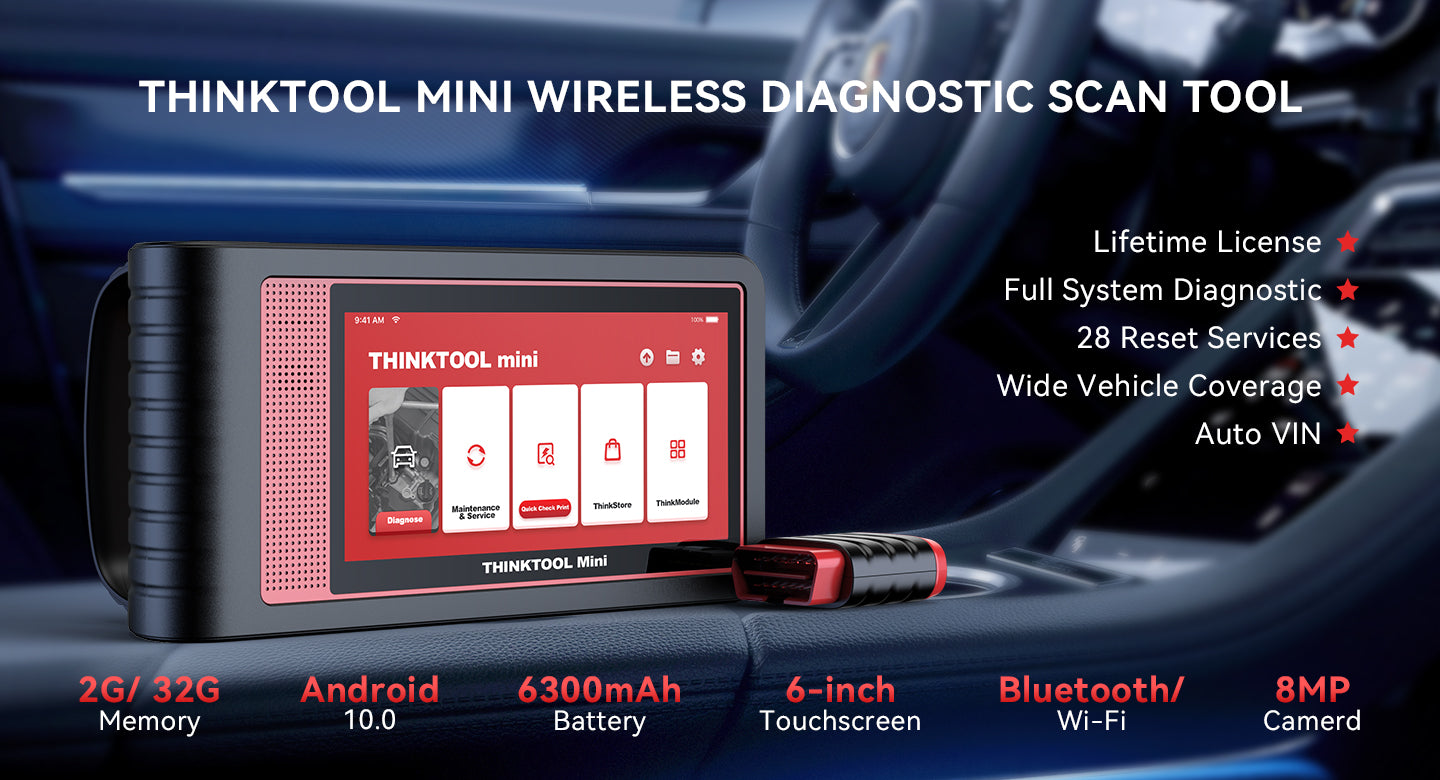 Thinktool Mini OEM Full System Diagnostic Scan Tool, 28+ Resets – THINKCAR