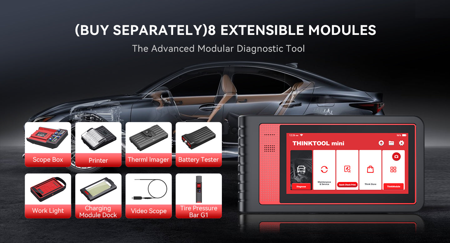 Thinktool Mini OEM Full System Diagnostic Scan Tool, 28+ Resets – THINKCAR